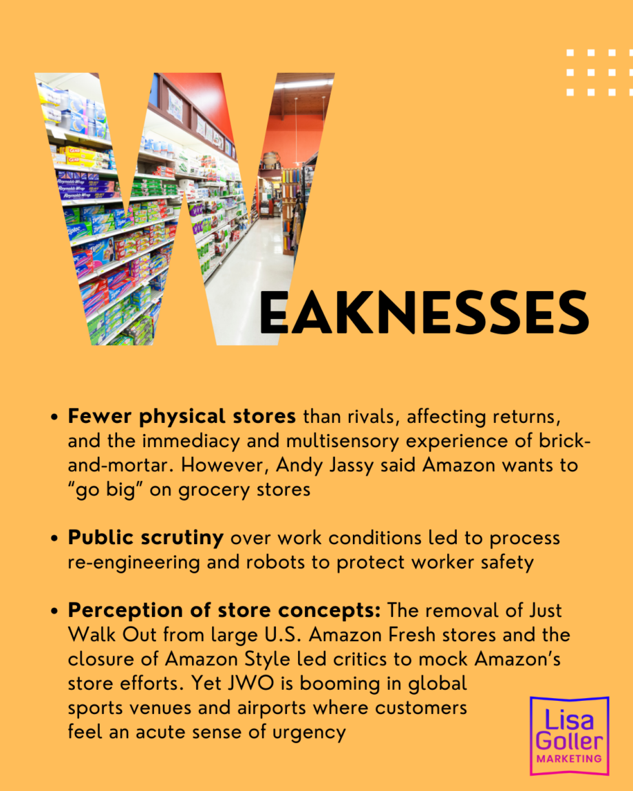 Amazon SWOT Analysis 2024 – Lisa Goller Marketing | Strategy | Content ...